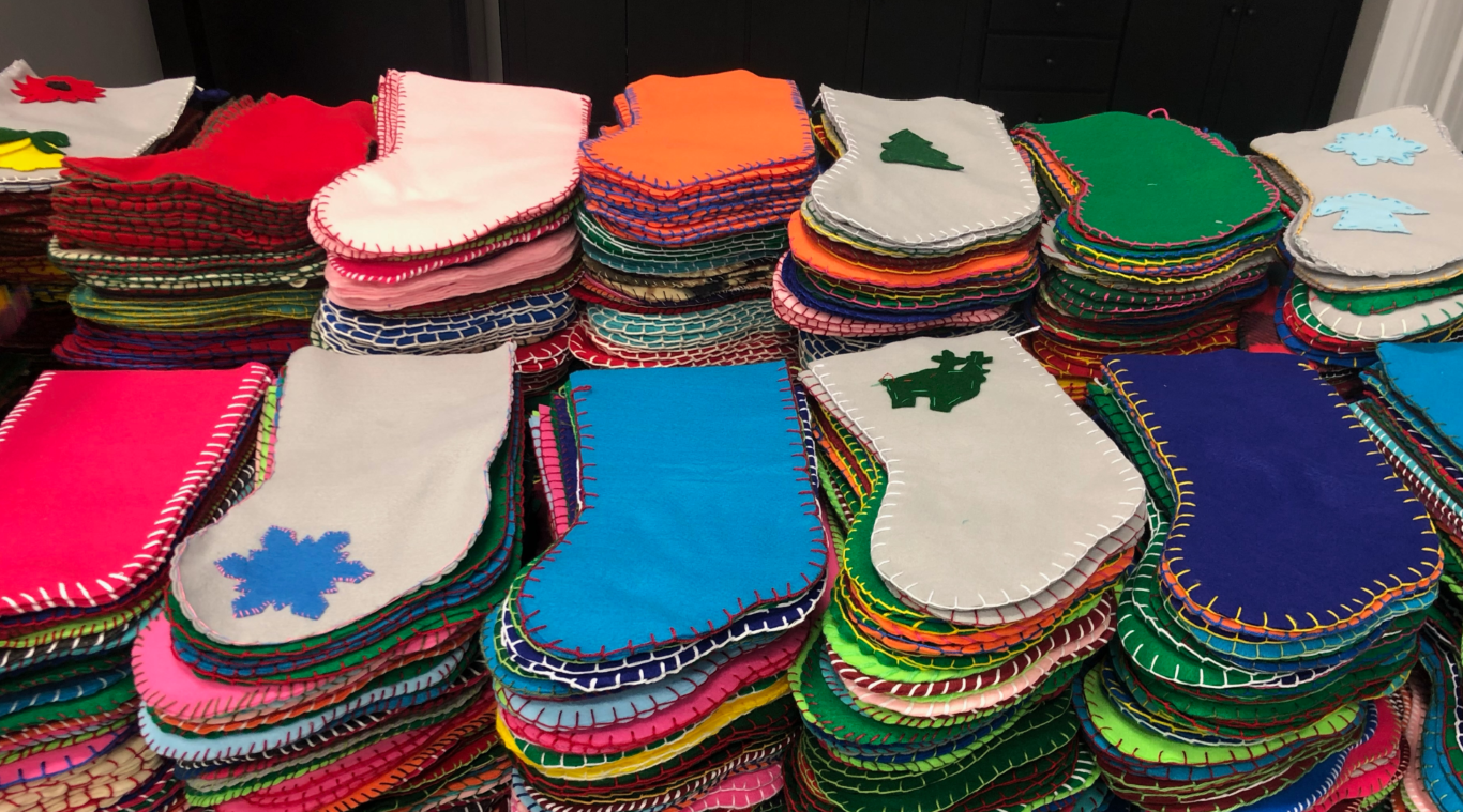 Felt Christmas Stockings for Salvation Army - JustServe