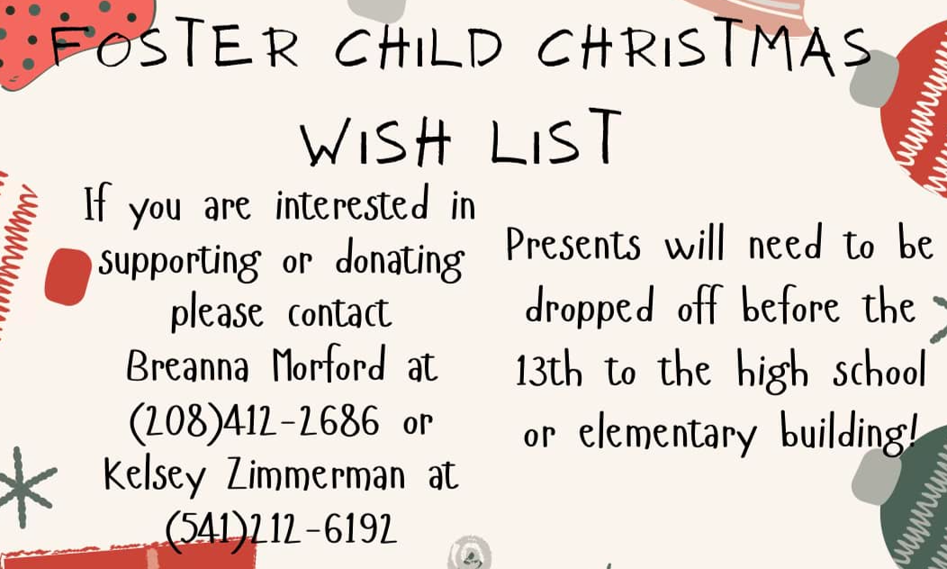 DHS Foster Children Present Drive - Adrian, OR - JustServe