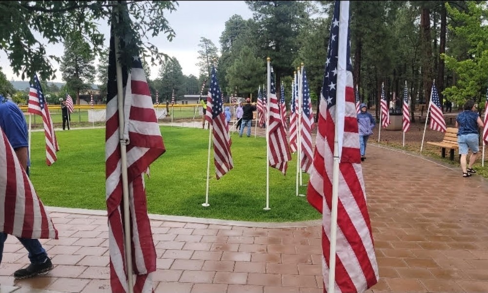 Veterans Day Flag Display - Fishers of Men for Veterans - JustServe