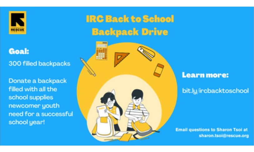 IRC Washington (Seattle office) Welcome Back to School - JustServe