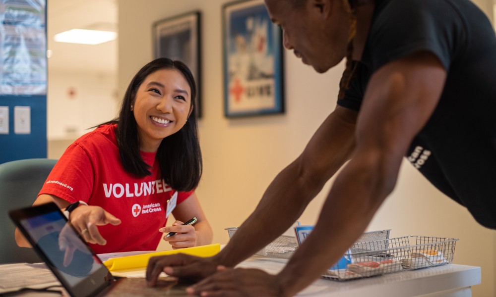 Greeter/Registration at a local blood drive - JustServe