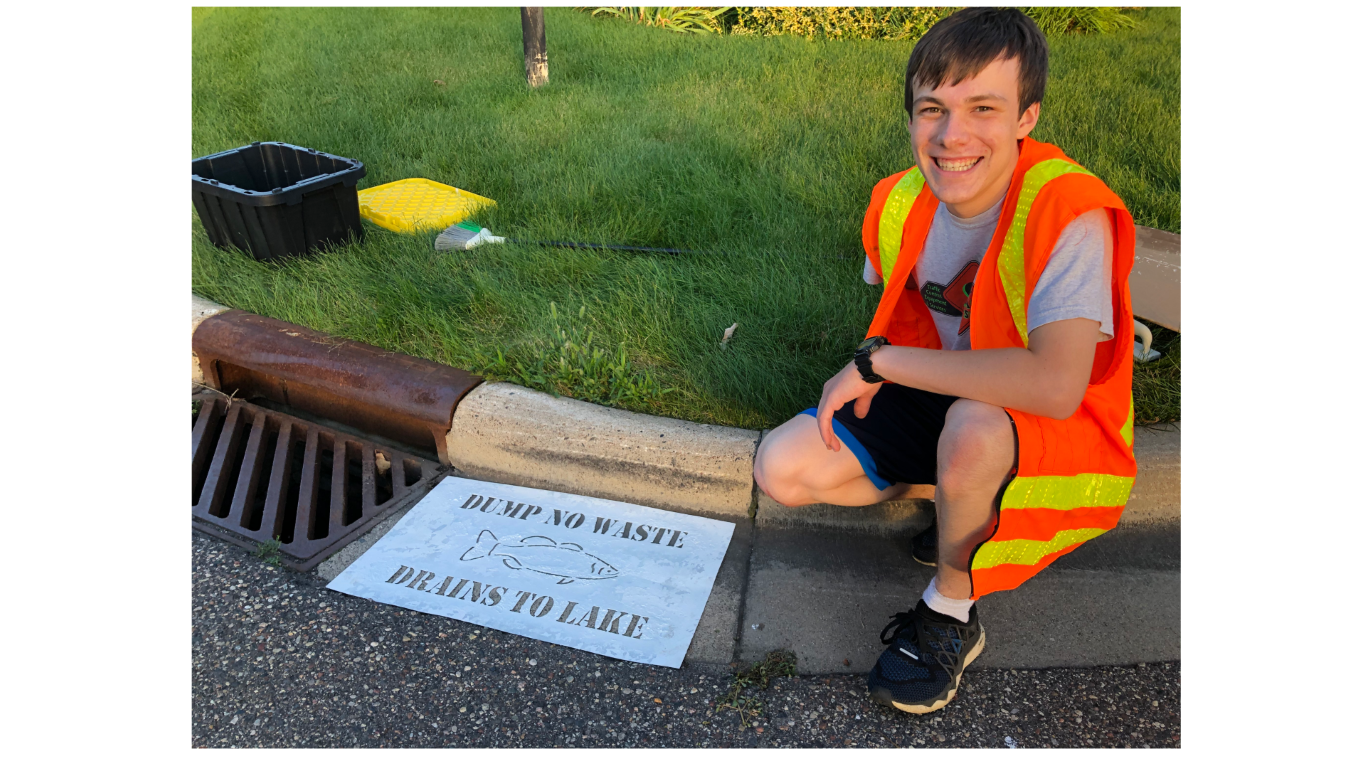 Drain Stenciling - JustServe