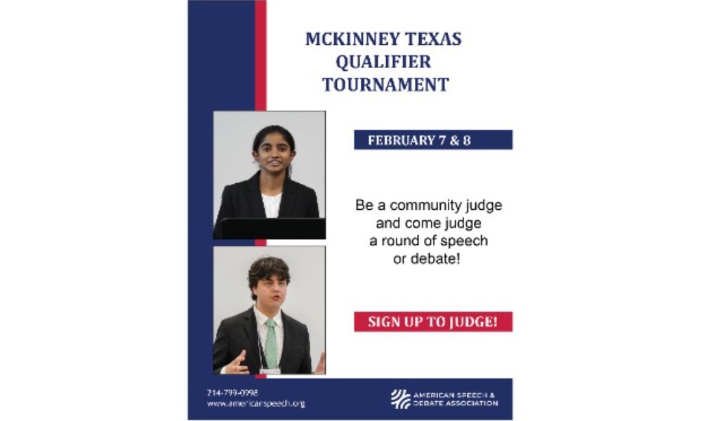 Community Judge at a Speech & Debate tournament - - JustServe