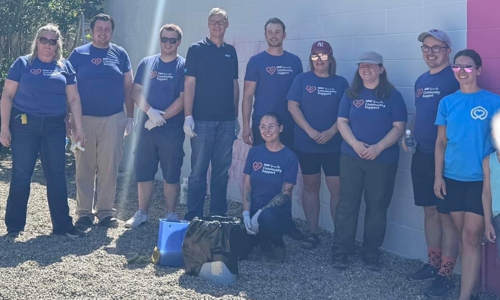 MNP Assits Local ANAVETS In Graffiti Removal - JustServe