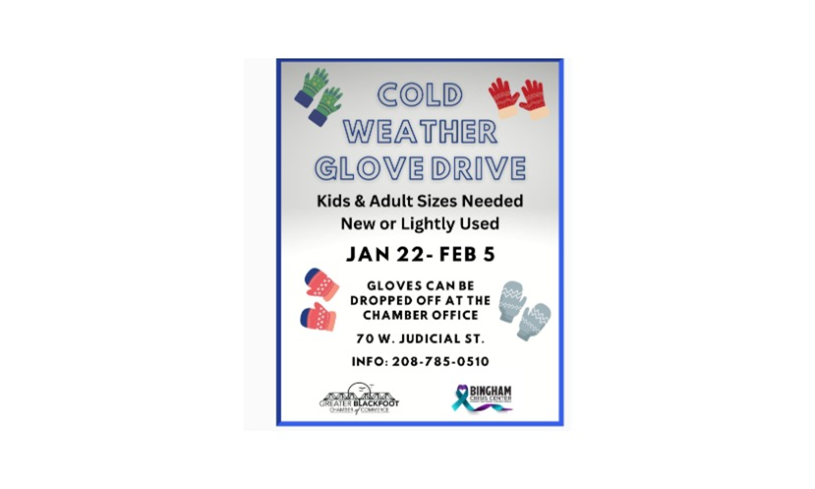 Cold Weather Glove Drive - JustServe