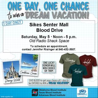 Sikes Senter Mall Mobile Blood Drive - JustServe