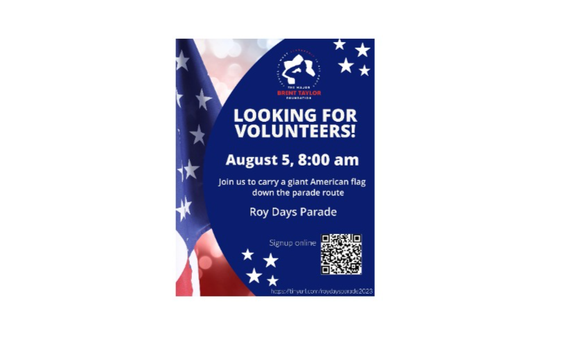 2023 Roy Days Parade Flag Volunteers - JustServe
