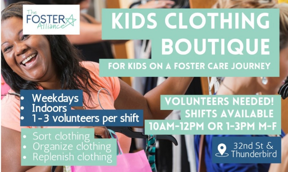 Help Out in the Clothing Boutique at Foster Alliance! (North Phoenix)